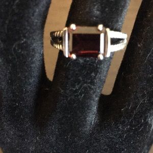 Jewelry | Red Ruby Square Shape Ring A56 | Poshmark